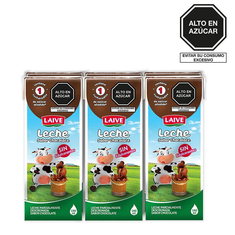 Leche Laive Sabor Chocolate - Sixpack de Cajas de 180ml | ICO Food Service