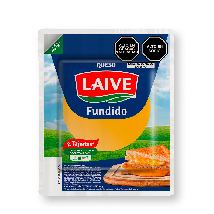 Queso Fundido Laive Tajadas Finas – Paquete 90g - ICO Food Service
