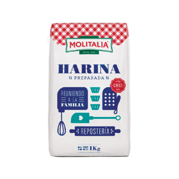 Harina preparada Molitalia paquete 1 kg - ICO Food Service
