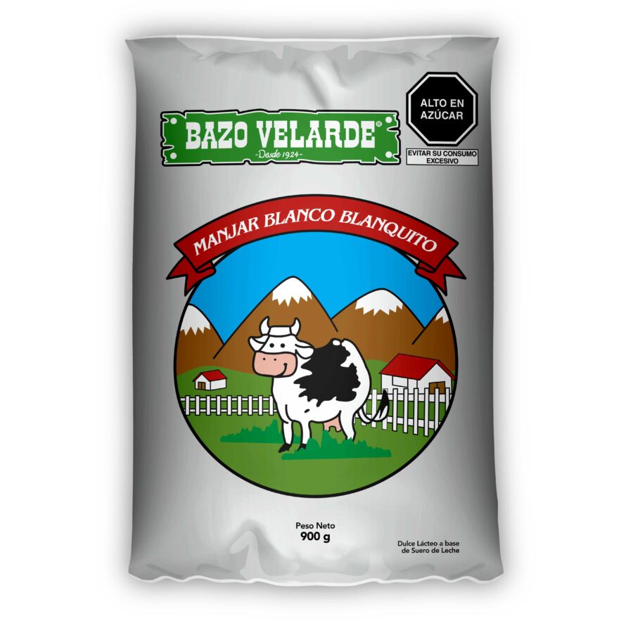 Manjar Blanquito Bazo Velarde – Bolsa 900g - ICO Food Service